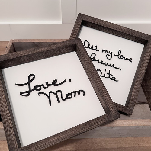 Keepsake Handwriting Frame | Dymant Designs