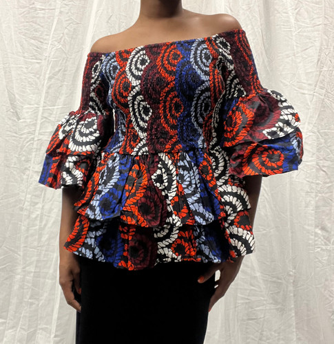 Off The Shoulder Scrunch Top | djenne1