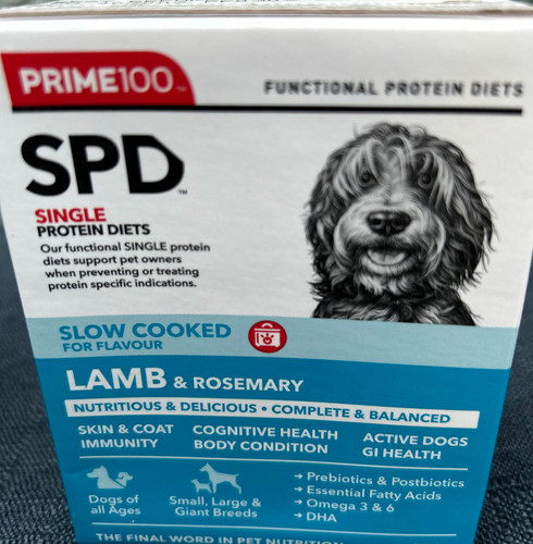 Prime 100 SPD Slow Cooked Lamb and Rosemary 354grams | Connective Instincts
