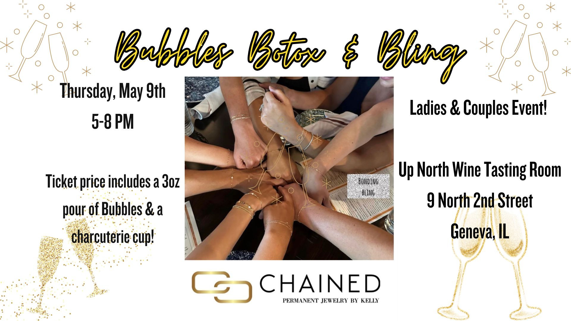 Bubbles, Botox & Bling Night | Chained