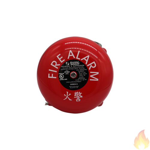 System Sensor/ 6" (150mm), 24Vdc Alarm Bell / SSM24-6 | FIREXFIRE