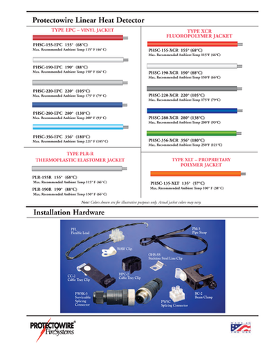 Protectowire/Linear Heat Detecting Cable/Type EPC (155oF/68oC)/PHSC-155 ...