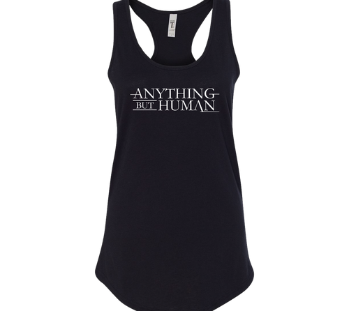 Anything But Human Logo Racerback | freshbakedtees
