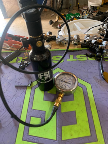 1000 psi10 ci tank kit with gauge with pressure bleed off | My Site