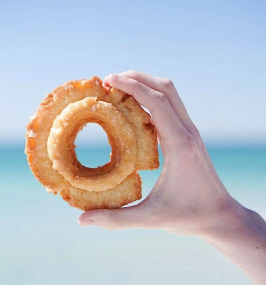 Doughnuts on the beach? Sweet!