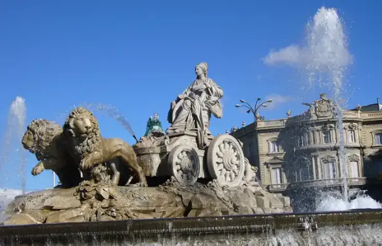 The iconic Cibeles Fountain in Madrid