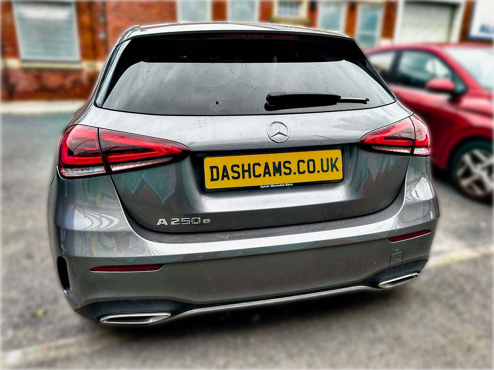 Mercedes Benz A Class front and rear dashcam install in Leeds