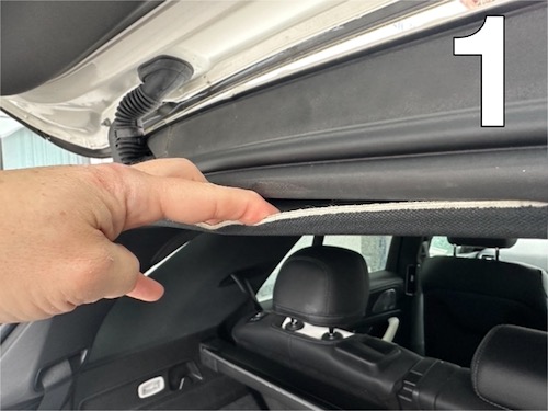 Rear dashcam mount for any rear dash camera