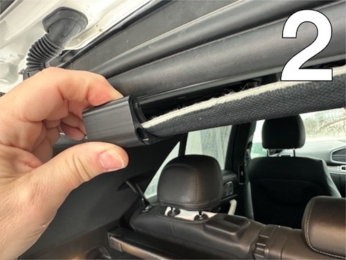 Rear dashcam mount for any rear dash camera