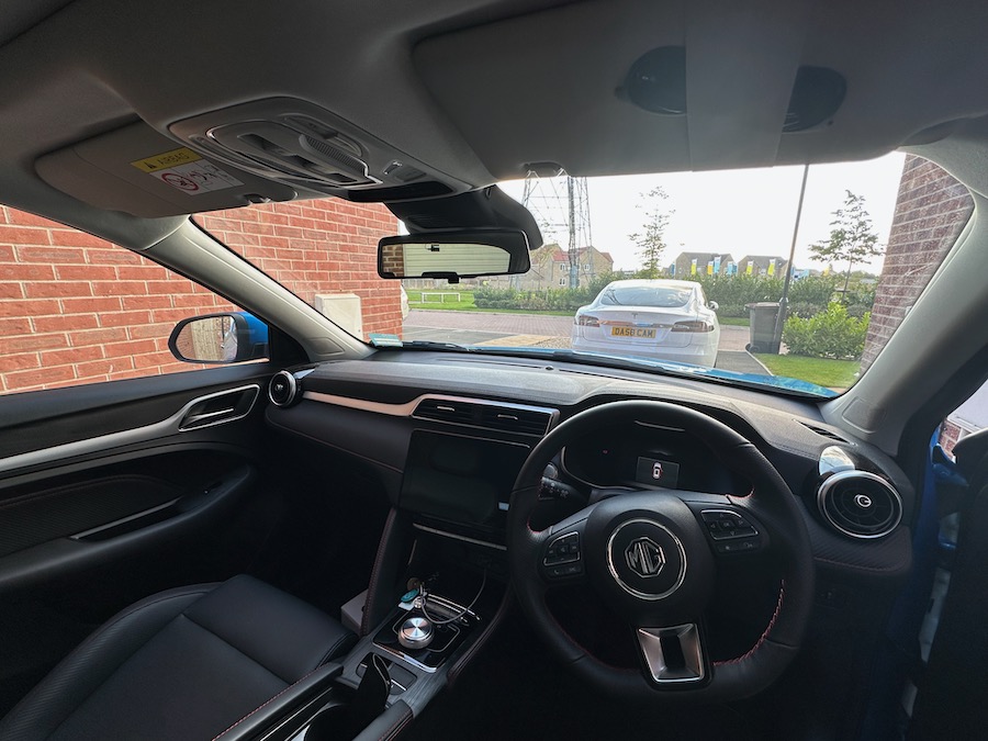 MG ZS EV Dashcam install in Harrogate - North Yorkshire
