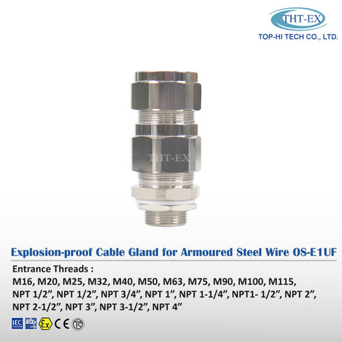 Explosion-proof armoured Cable Gland | Taiwan | THT-EX