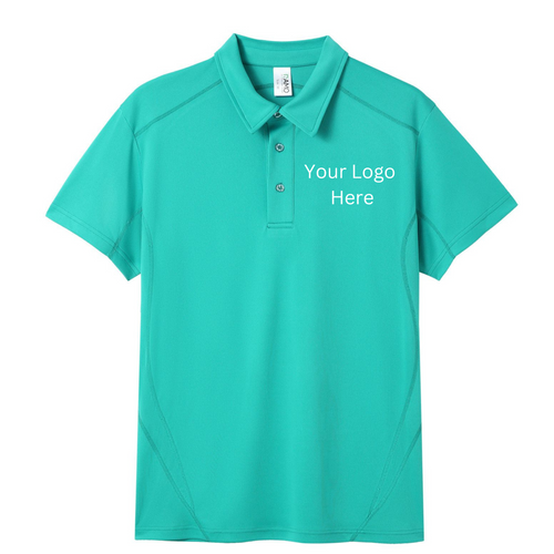 Printed work polo Turquoise | Wild Mob Australia