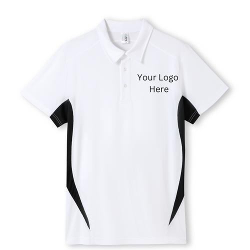 Printed work polo White/Black | Wild Mob Australia