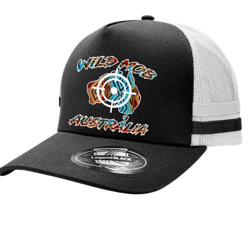 Wild Mob Australia Trucker Cap Teal with OG Aztec logo | Wild Mob Australia