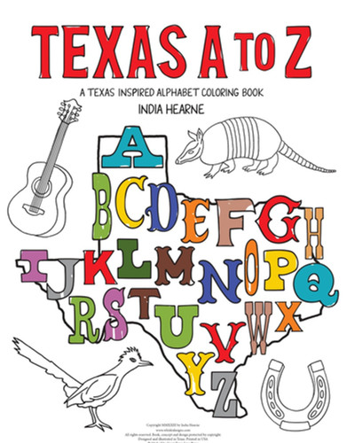 Texas A to Z: A Texas Inspired Alphabet Coloring Book | greattexasline-3