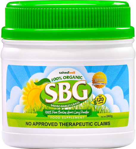 SBG Powder in Jar | 240 grams | Salveo Barley Grass