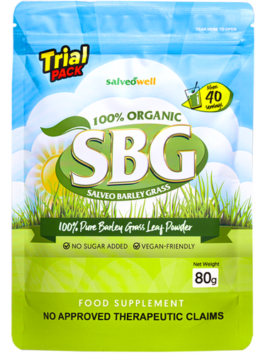 SBG Powder in Trial Pack | 80 grams | Salveo Barley Grass