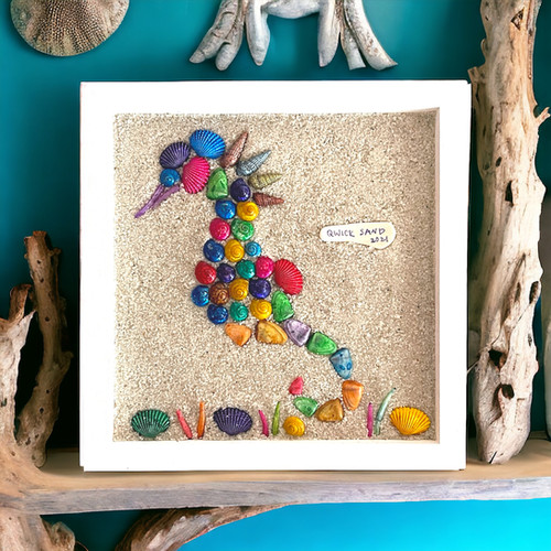 Seahorse Color Seashell Sand Art Kit | Qwick Craft