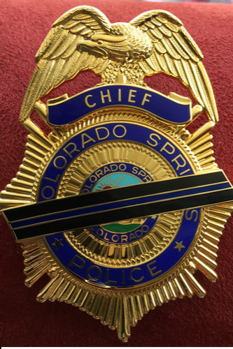 Colorado Springs Police Department "Chief" badge. | police