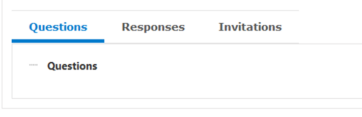 Adding Sections and Questions
