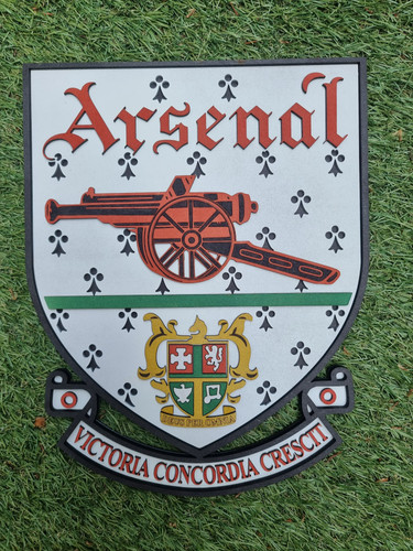 Wooden Stained Old Arsenal Badge | MADJACKSIGNS