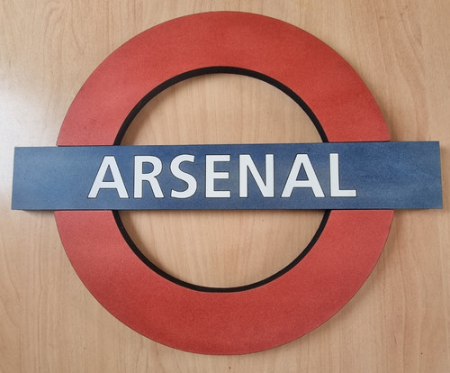 Arsenal Tube Station Sign | MADJACKSIGNS