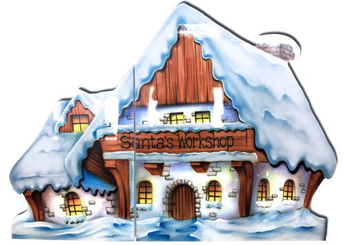 Santa's Workshop Cutout | airbrush-shop