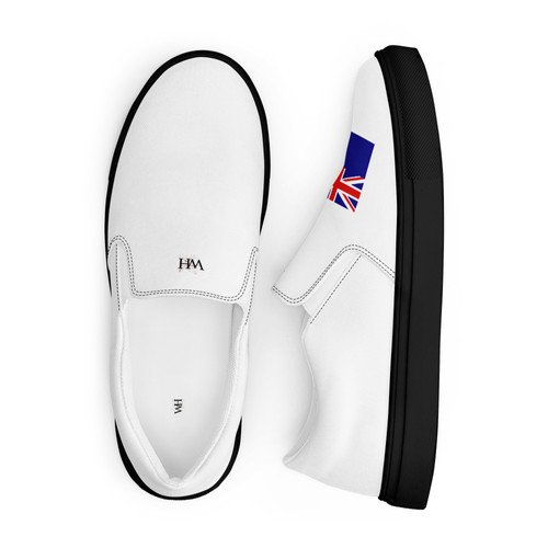 TCI flag Men’s slip-on canvas shoes | Mahadev Corner