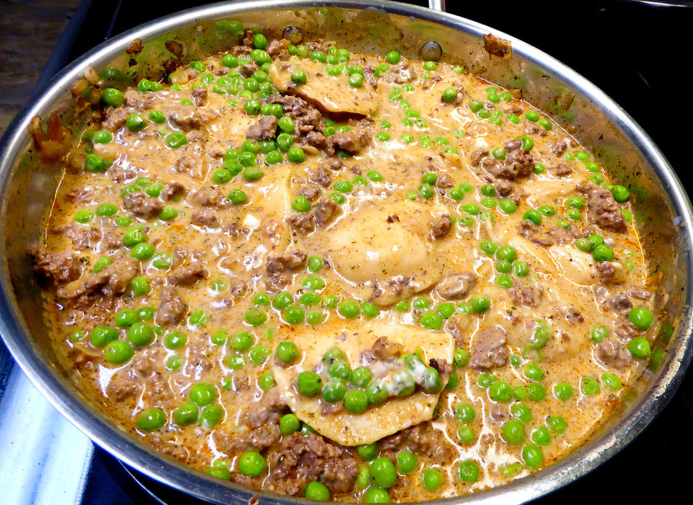 Don't Feel Like Cooking Dinner: Beef Pierogi Skillet