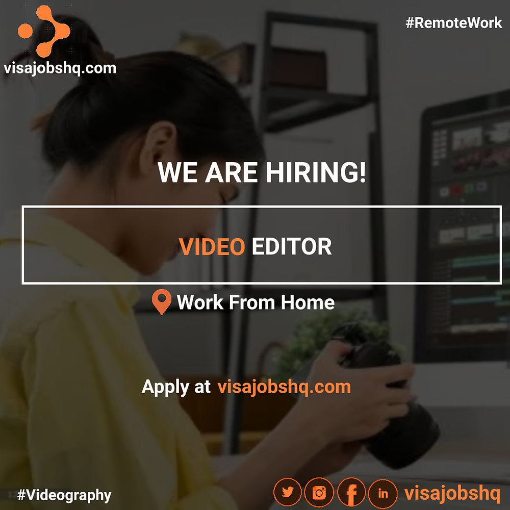 ARE YOU AN EXPERIENCED VIDEO EDITOR, WE ARE HIRING A VIDEO EDITOR FOR A ...