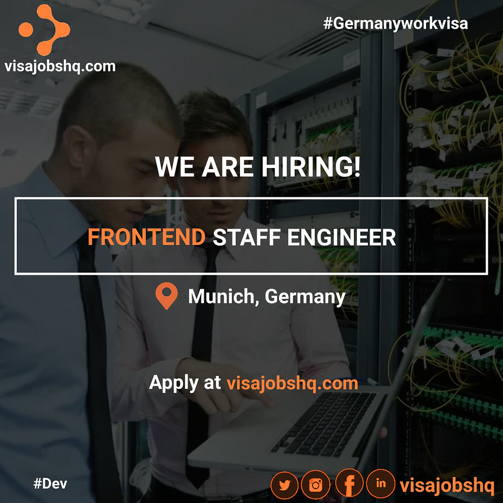 MOVE TO MUNICH AS A FRONTEND STAFF ENGINEER, RELOCATION PACKAGES AVAILABLE