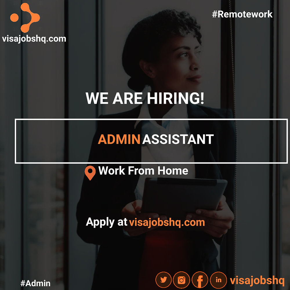 ADMIN ASSISTANT - SUPPLY CHAIN, WORK FROM HOME