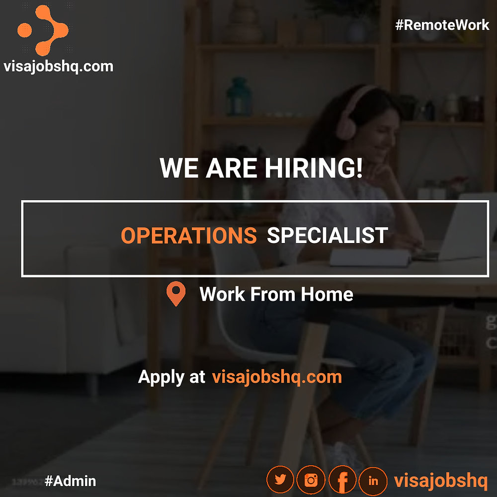 NOW HIRING AN OPERATIONS SPECIALIST, THIS IS A FULL REMOTE ROLE, $1,200 ...