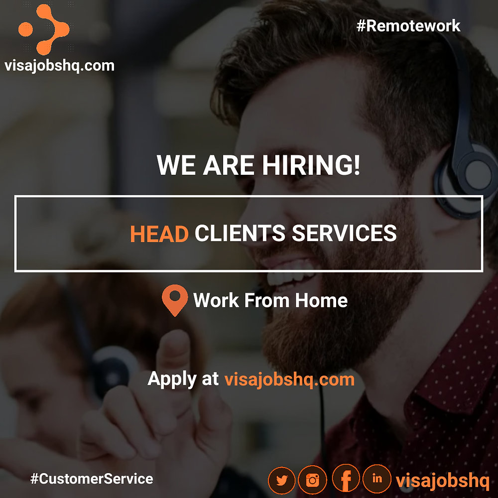 WORLDWIDE REMOTE OPPORTUNITY FOR A HEAD OF CLIENT SERVICES