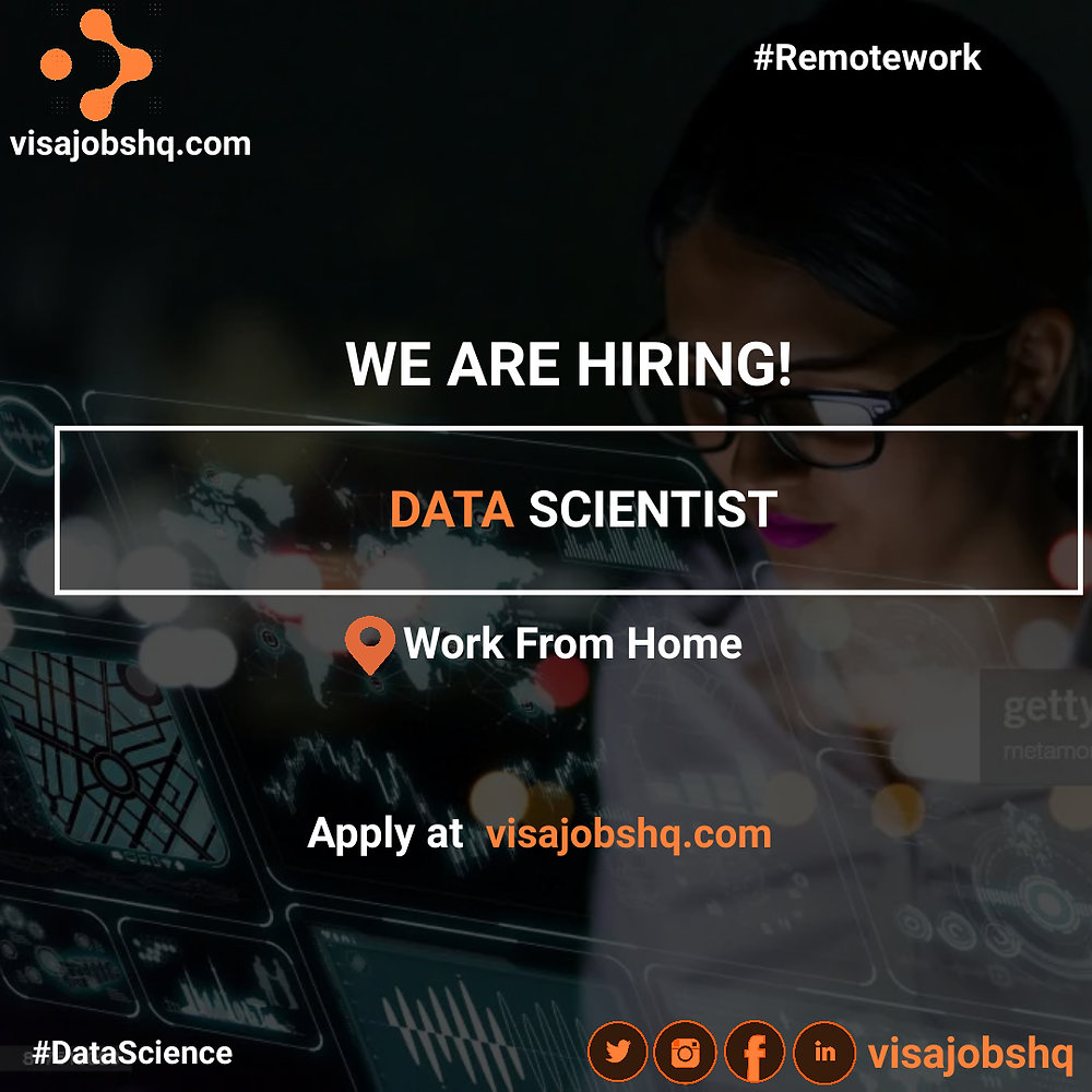 APPLY AS A DATA SCIENTIST, WORK FROM ANYWHERE IN THE WORLD