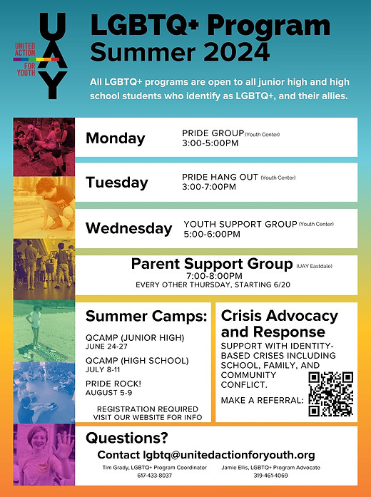 Pride Programs for LGBTQ+ Youth | United States | United Action for Youth