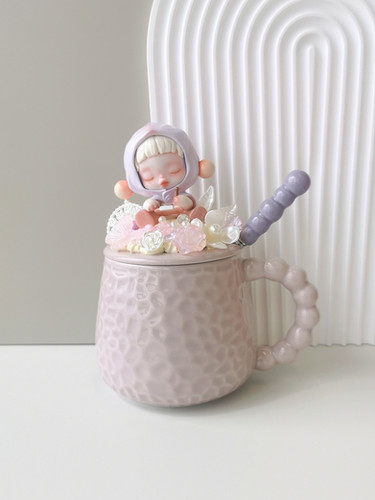 Handmade Pop Mart Skullpanda Mug (Doodling) | Creamy Craft