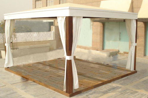 Gazebo With Wpc Cladding | outdoorfurnitures.in