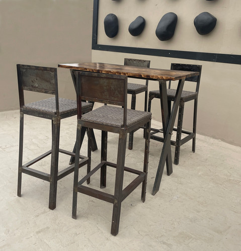 Rustic Bar Chair Set | outdoorfurnitures.in