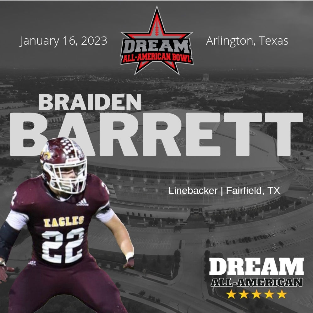 Introducing 2023 Dream All-American Linebacker, Braiden Barrett