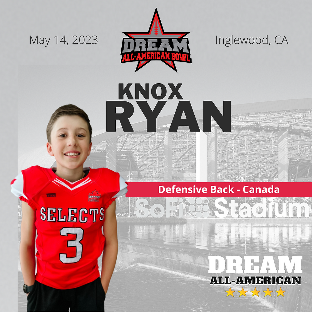 Introducing 2023 Dream All-American Defensive Back, Knox Ryan