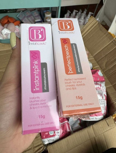 ORIGINAL INSTABEAUTE INSTA PINK CREAM AND PERFECTPEACH CREAM BLUSH FOR ...