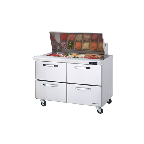 BLMT48-D4-HC - Refrigerated Counter, Mega-Top Sandwich Prep Table ...