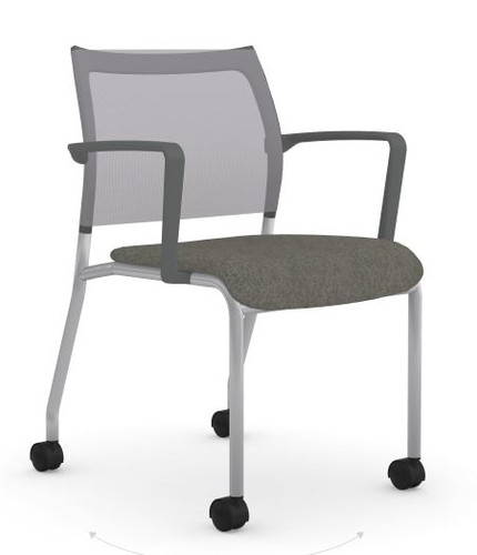 Luna Mesh Back Side Mobile - Ergonomic Office Chair | Logical Austin