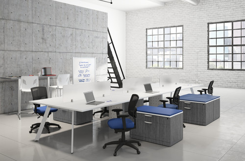 Sleek 6 Stations Cluster - 216” W x 120”D