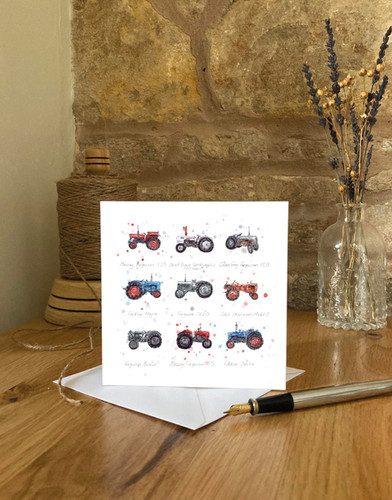 Tractors | Card Design | eleanortomlinsonart