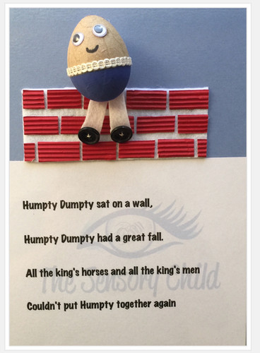 Touch and Feel board -Humpty Dumpty | thesensorychild