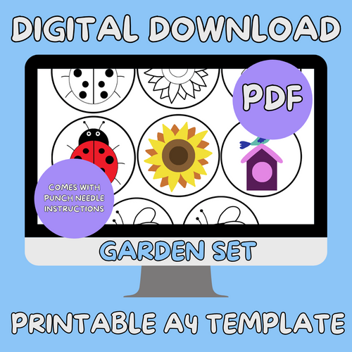 PDF Pattern - Garden Set x4 Designs (A4) | Kats Korner