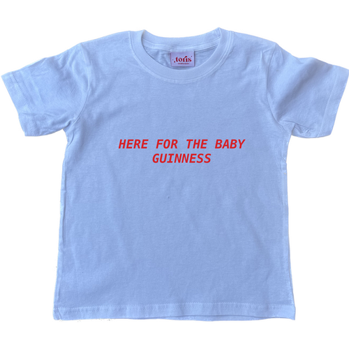 Here for the baby Guinness baby tee | torisembroidery