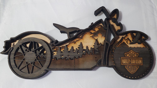 Layered Harley Davidson | Hearts & Crafts